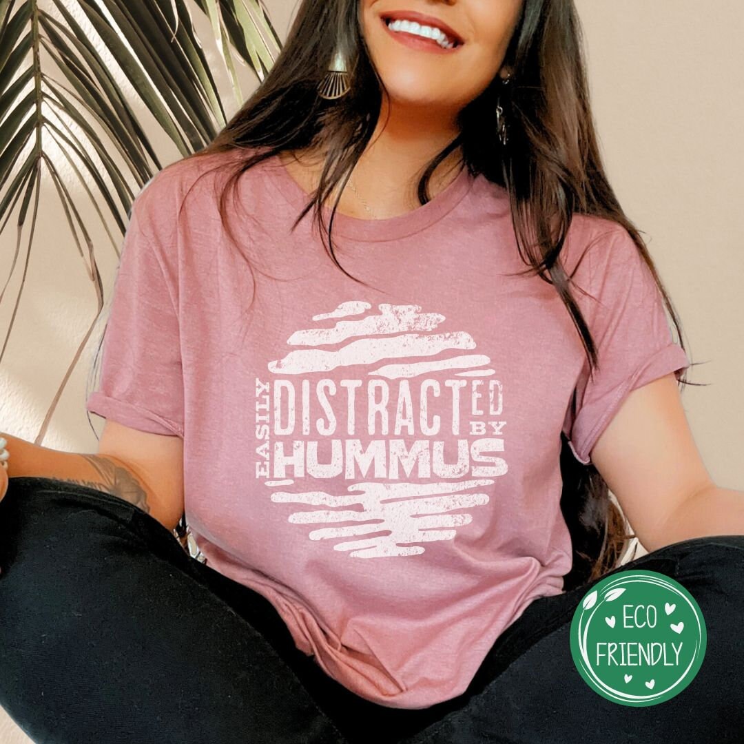 Hummus Food Enthusiast Crewneck, Vegan Friend Foodie Shirt Birthday ...
