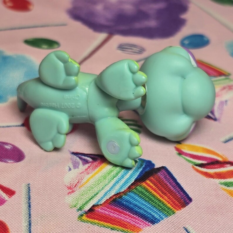 Littlest Pet Shop Authentic LPS #366 Iguana Exclusive Green Blue Purple ...