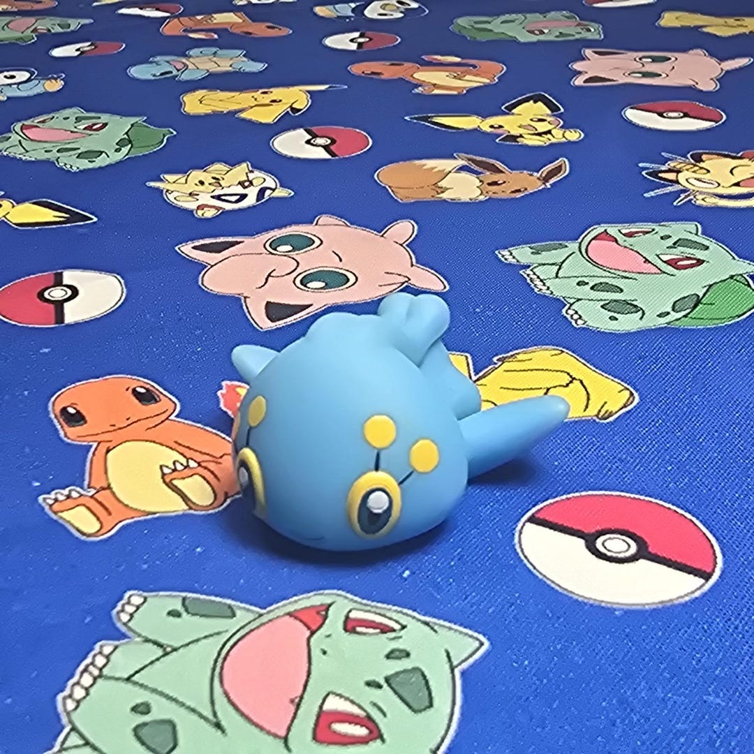 Pokemon Manaphy Figure Finger Puppet 2006 Nintendo Bandai PVC Japan USA ...