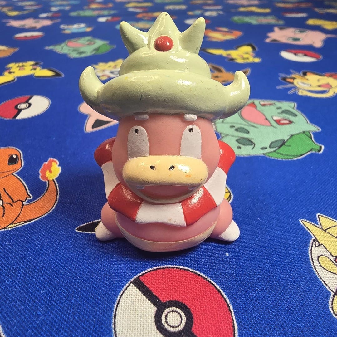 Pokemon Slowking Figure Finger Puppet 1999 Nintendo Bandai PVC Vintage ...