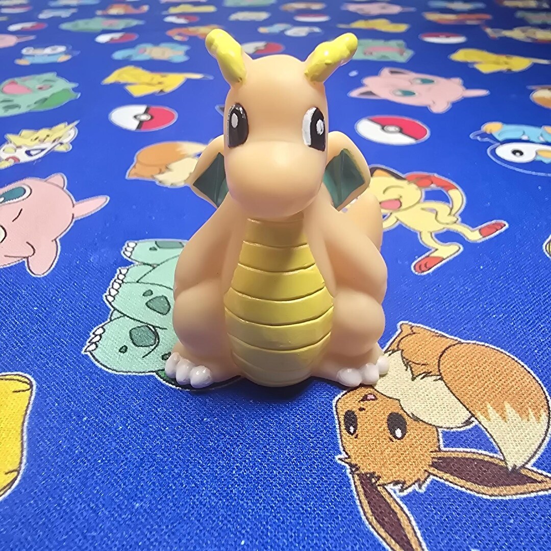 Pokemon Dragonite Figure Finger Puppet 1996 Nintendo Bandai Vintage ...