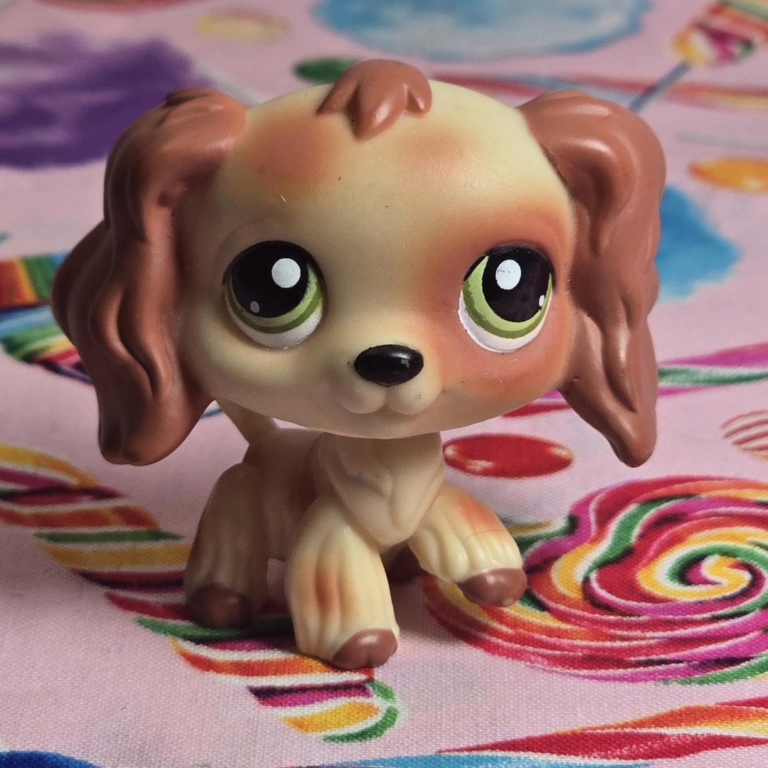 Littlest Pet Shop Authentic LPS No # Puzzle Cocker Spaniel Exclusive ...