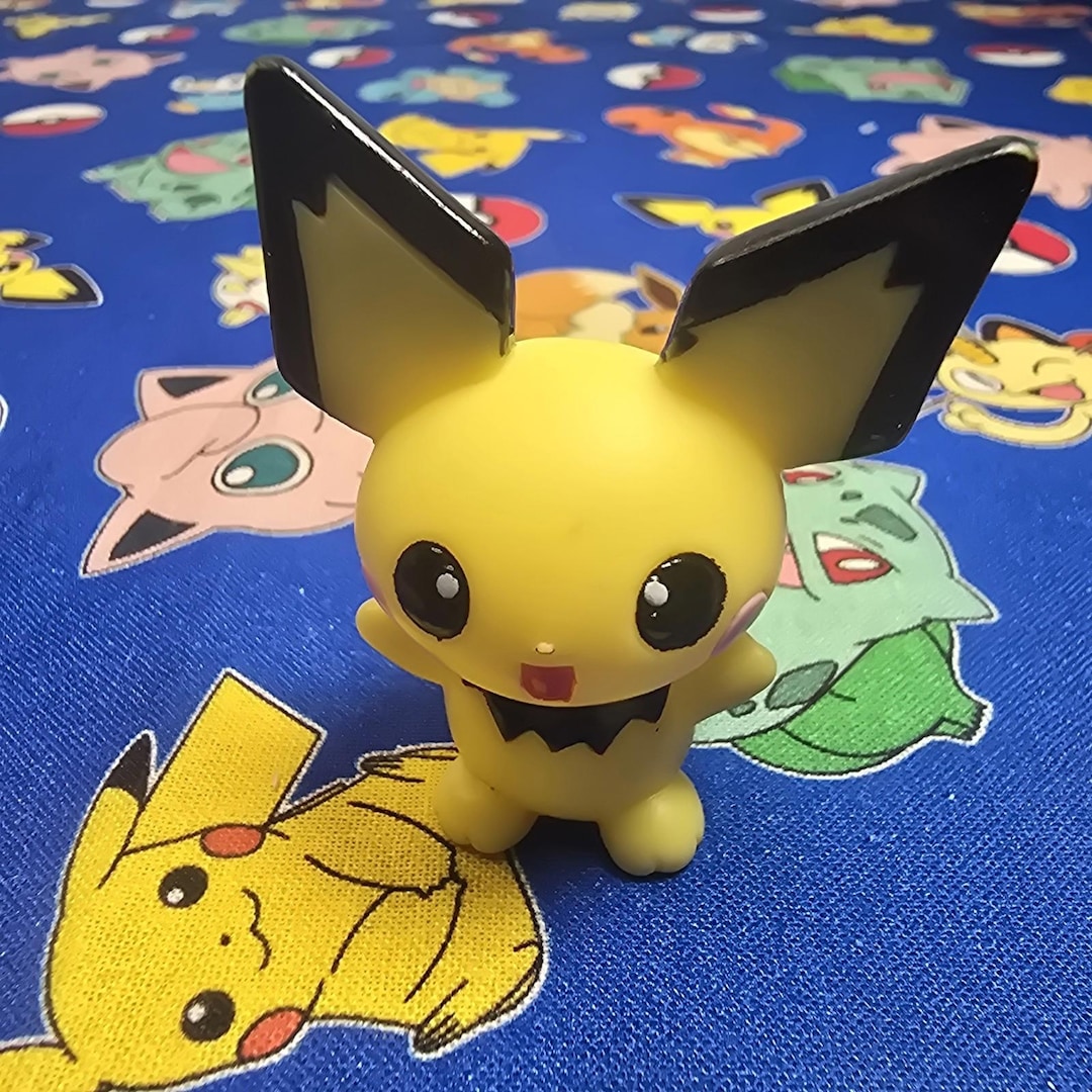 Pokemon Pichu Figure Finger Puppet 2000 Nintendo Bandai PVC Vintage ...