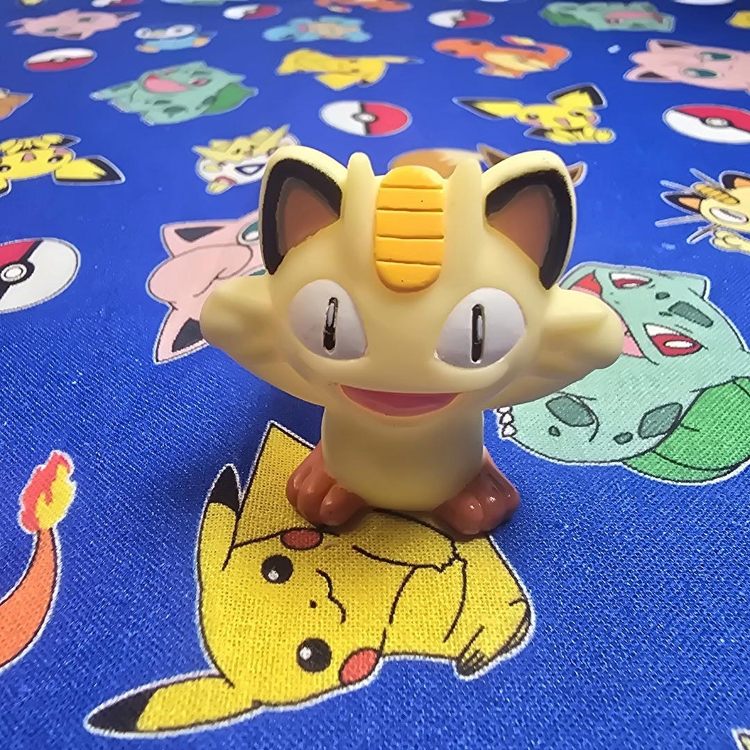 Pokemon Meowth Figure Finger Puppet 2012 Nintendo Bandai PVC Japan USA ...