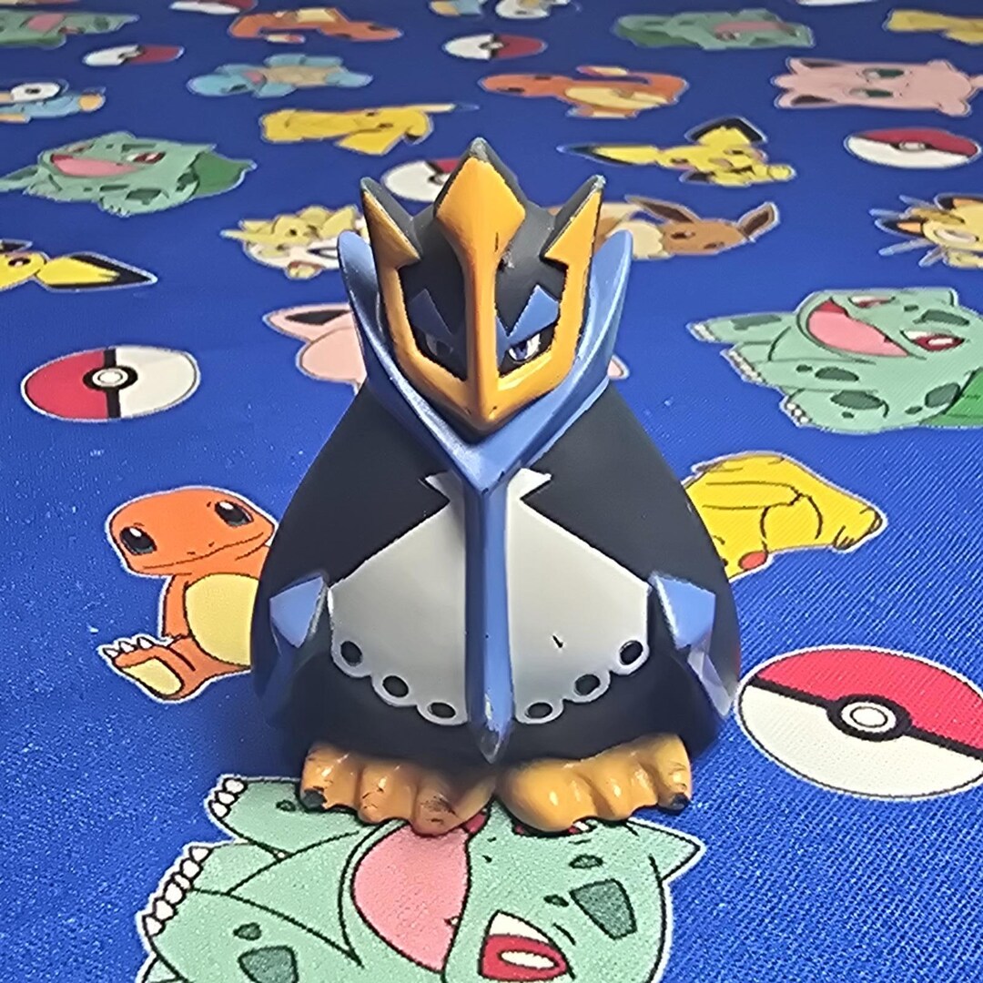 Pokemon Empoleon Figure Finger Puppet 2007 Nintendo Bandai PVC Japan ...