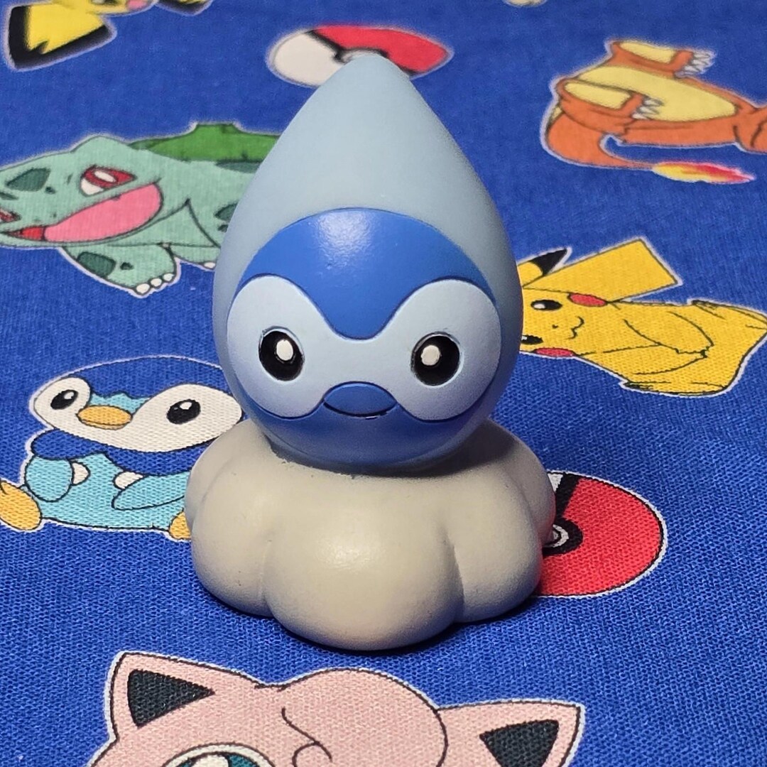 Pokemon Castform Rainy Form Figure Finger Puppet 2004 Nintendo Bandai ...