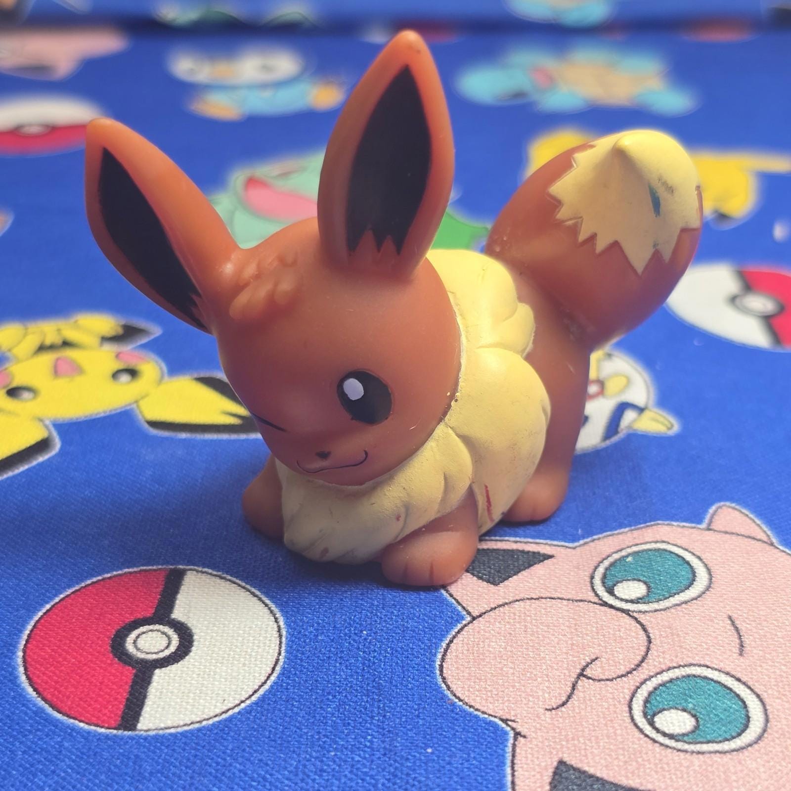 Pokemon Eevee Figure Finger Puppet 2005 Nintendo Bandai PVC Vintage ...
