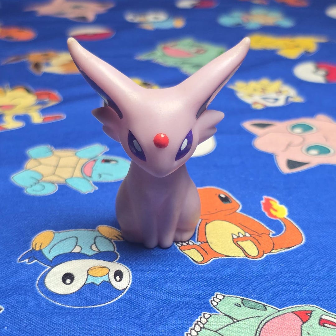Pokemon Espeon Figure Finger Puppet 2000 Nintendo Bandai PVC Vintage ...