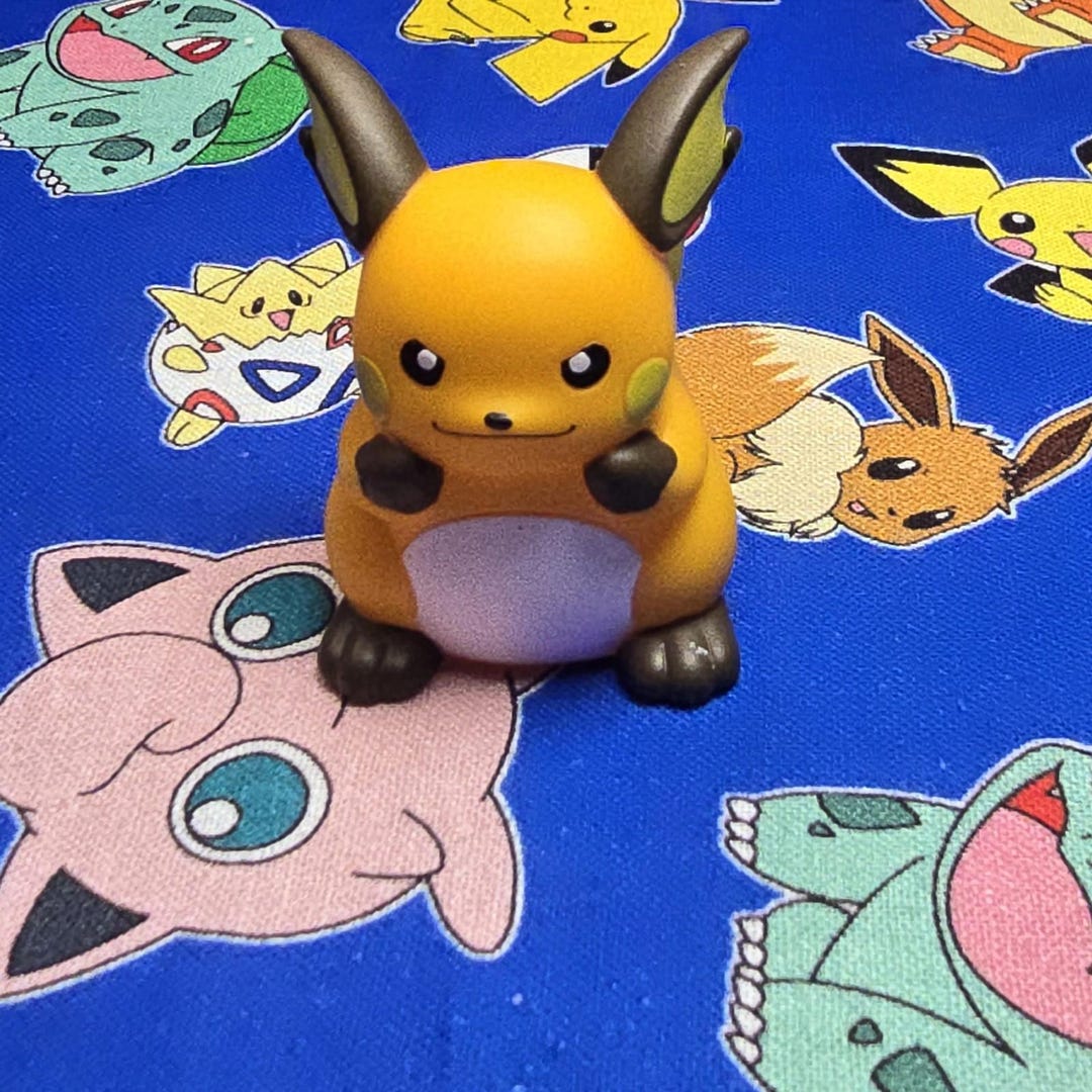 Pokemon Raichu Figure Finger Puppet 2023 Nintendo PVC Bandai Japan USA ...