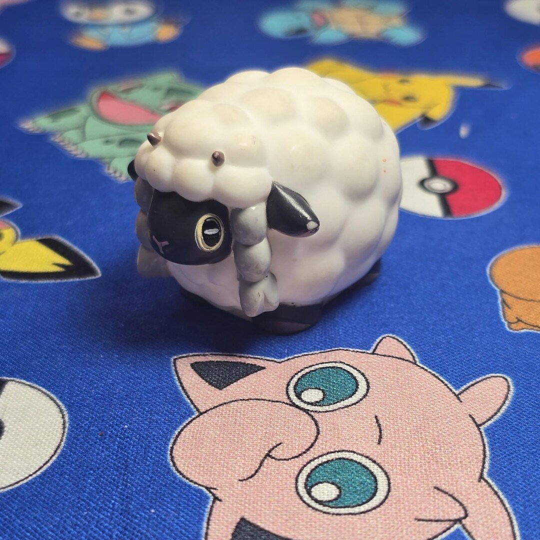 Pokemon Wooloo Figure Finger Puppet 2019 Nintendo Bandai PVC Japan USA ...