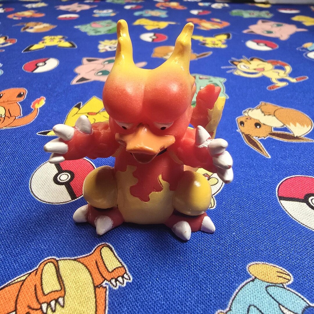 Pokemon Magmar Figure Finger Puppet 1997 Nintendo Bandai Vintage Japan ...