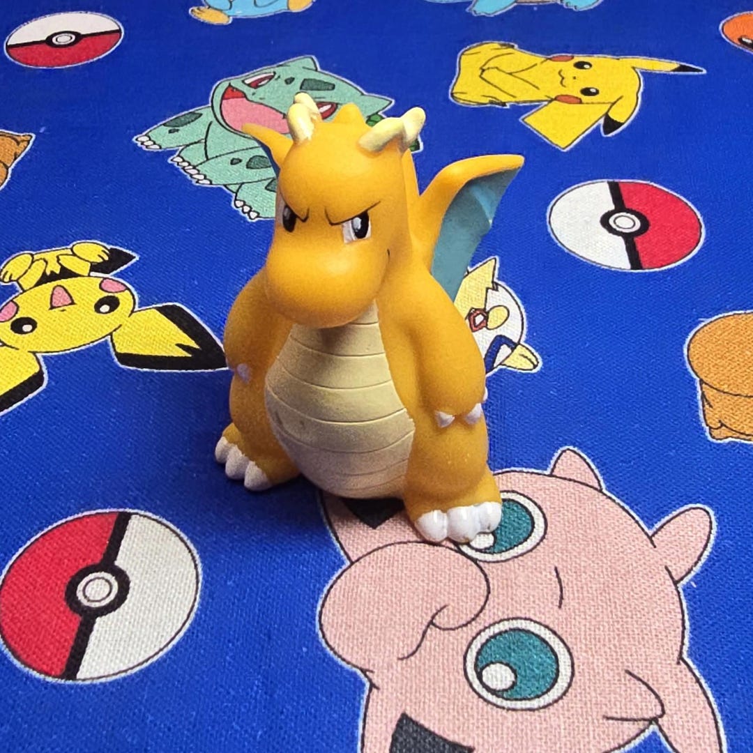 Pokemon Dragonite Figure Finger Puppet 2012 Nintendo Bandai PVC Japan ...