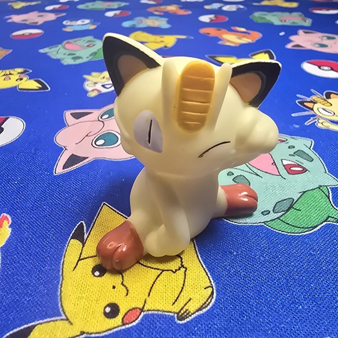 Pokemon Meowth Figure Finger Puppet 1997 Nintendo Bandai Vintage Japan ...