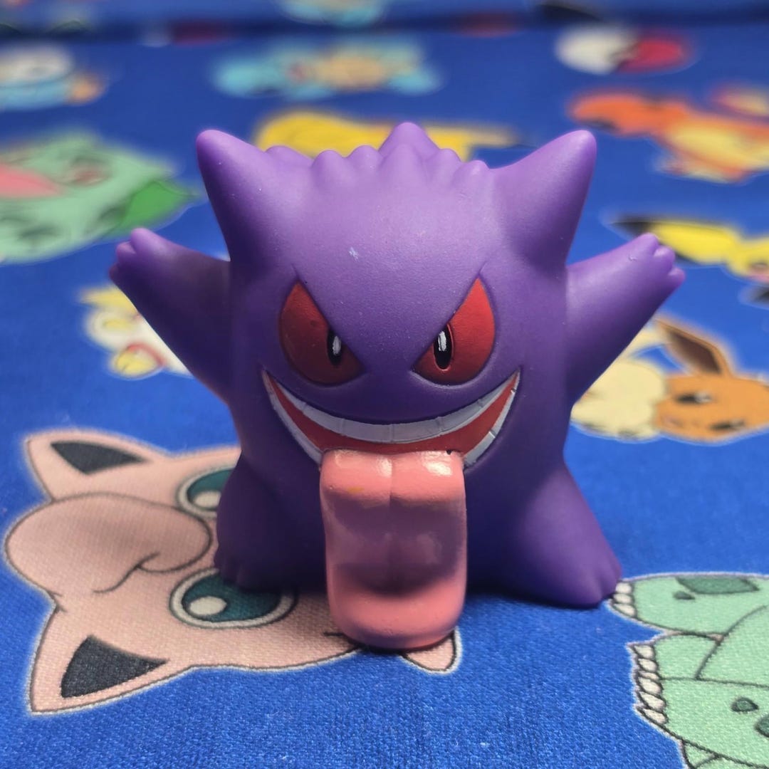 Pokemon Gengar Figure Finger Puppets 2009 Nintendo Bandai PVC Japan US ...