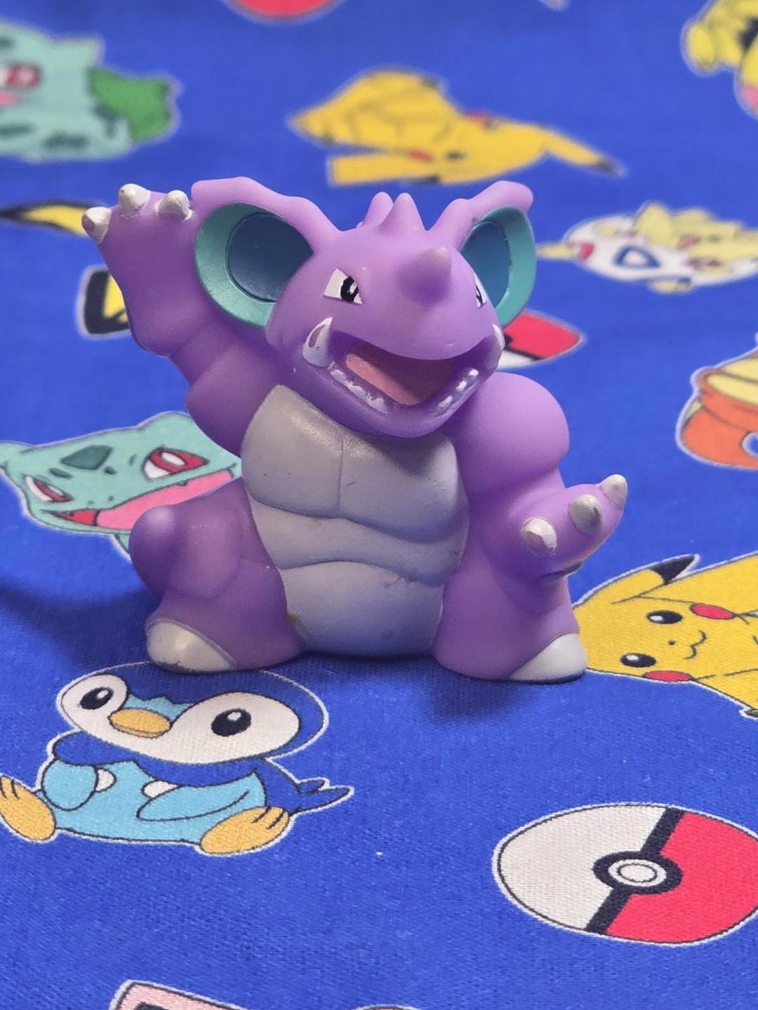 Pokemon Nidoking Figure Finger Puppet 2009 Nintendo Bandai PVC Japan ...