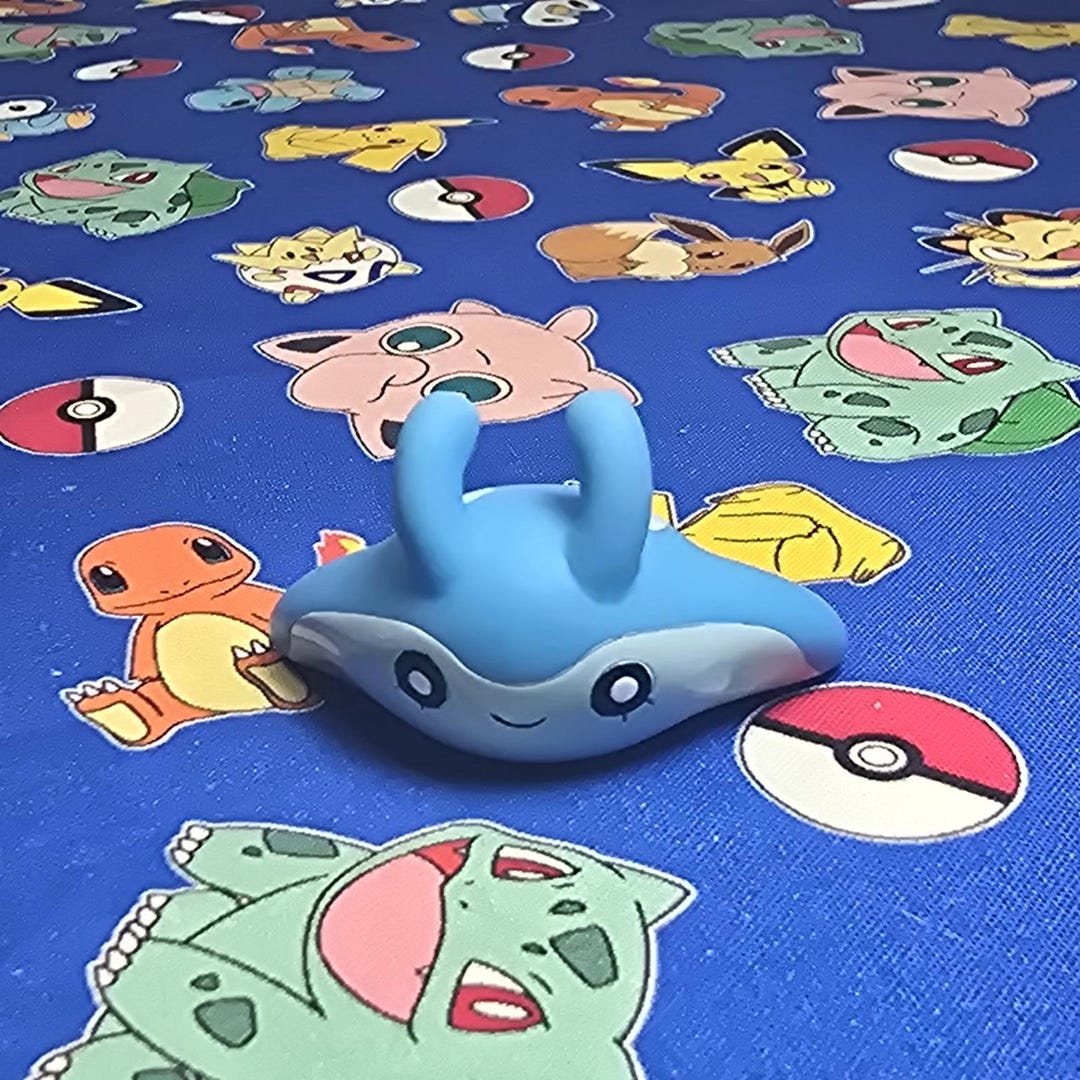 Pokemon Mantyke Figure Finger Puppets 2006 Nintendo Bandai PVC Japan ...