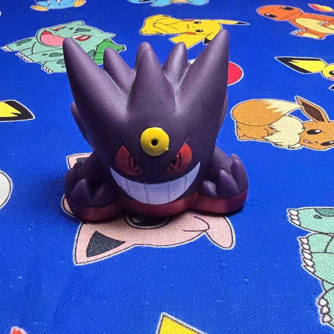 Pokemon Mega Gengar Figure Finger Puppet 2014 Nintendo Bandai Vintage ...