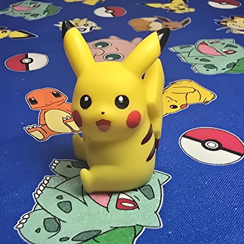 Pokemon Pikachu Figure Finger Puppet 2010 Nintendo Bandai PVC Japan USA ...