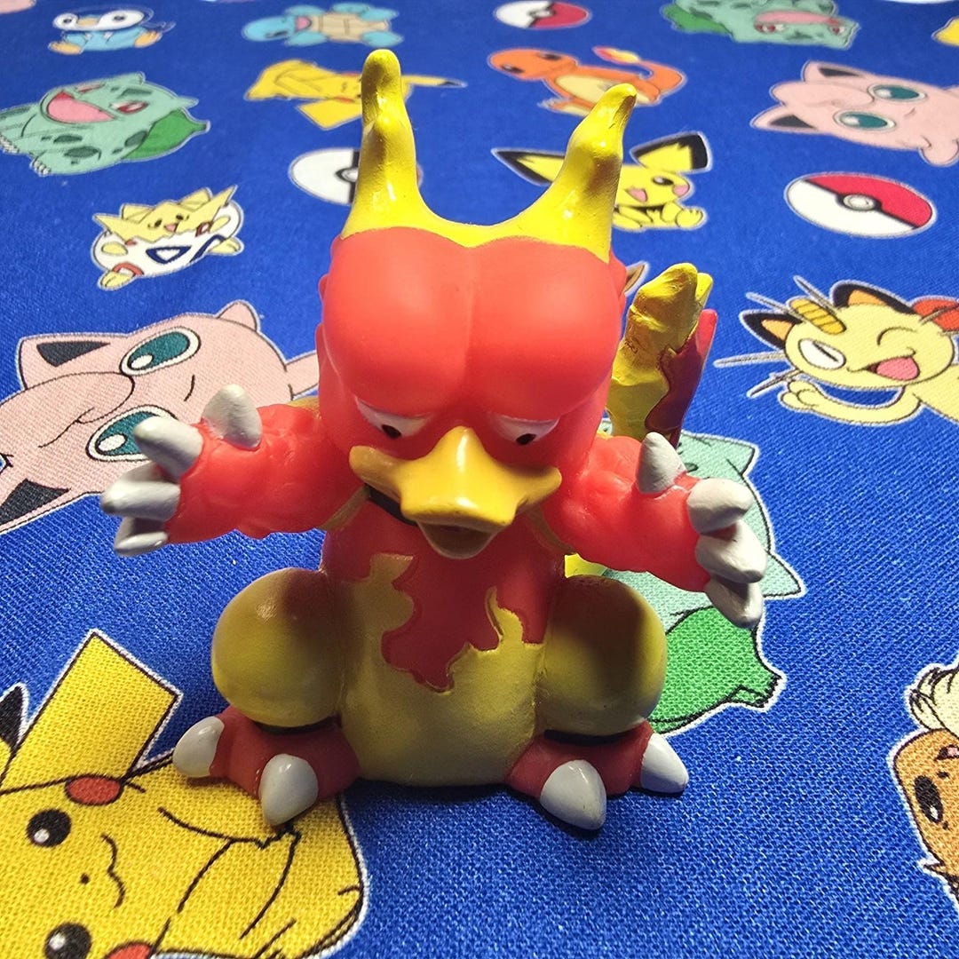 Pokemon Magmar Figure Finger Puppet 1997 Nintendo Bandai Vintage Japan ...