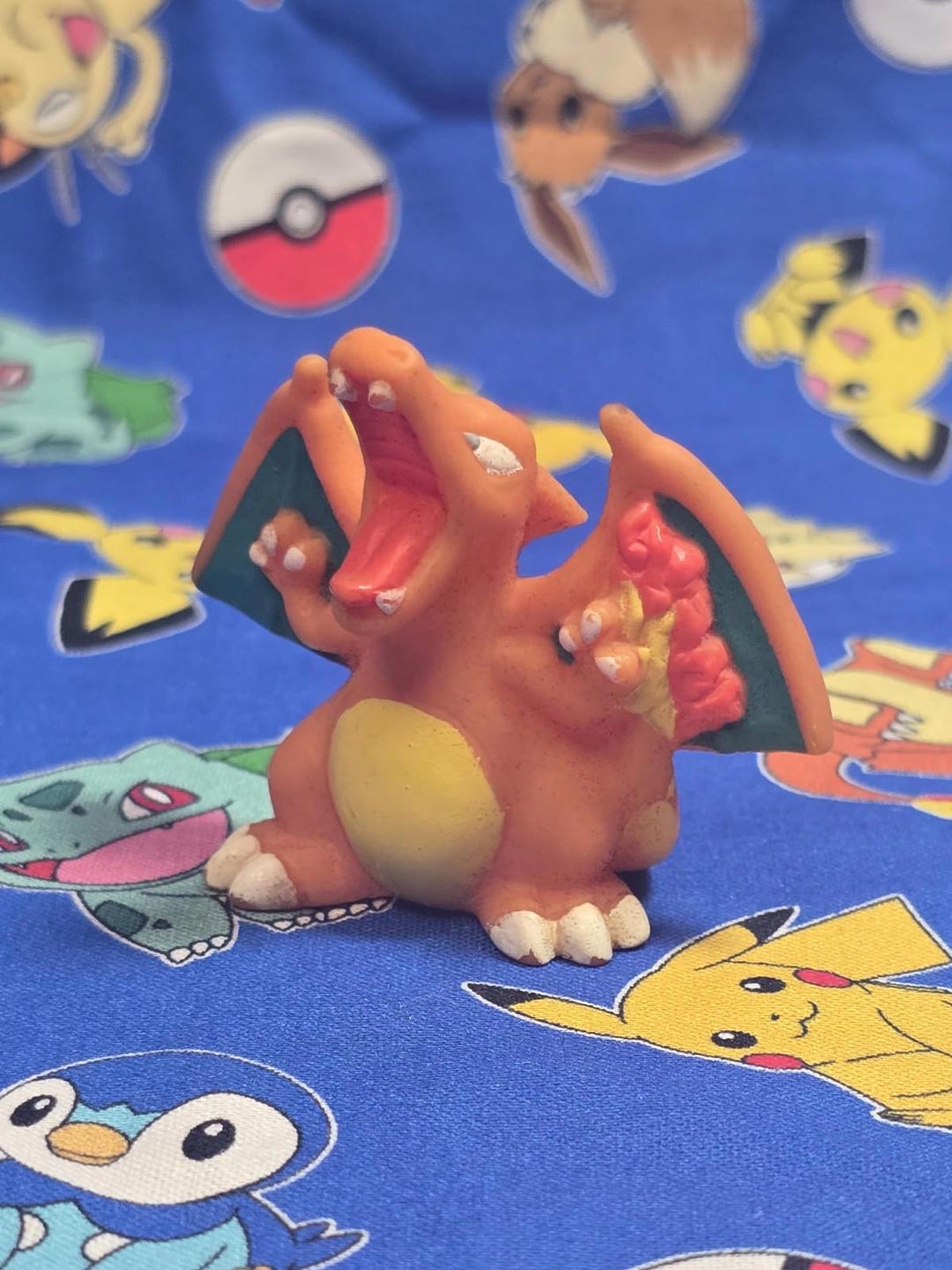 Pokemon Charizard Figure Finger Puppet 1996 Nintendo Bandai Vintage ...