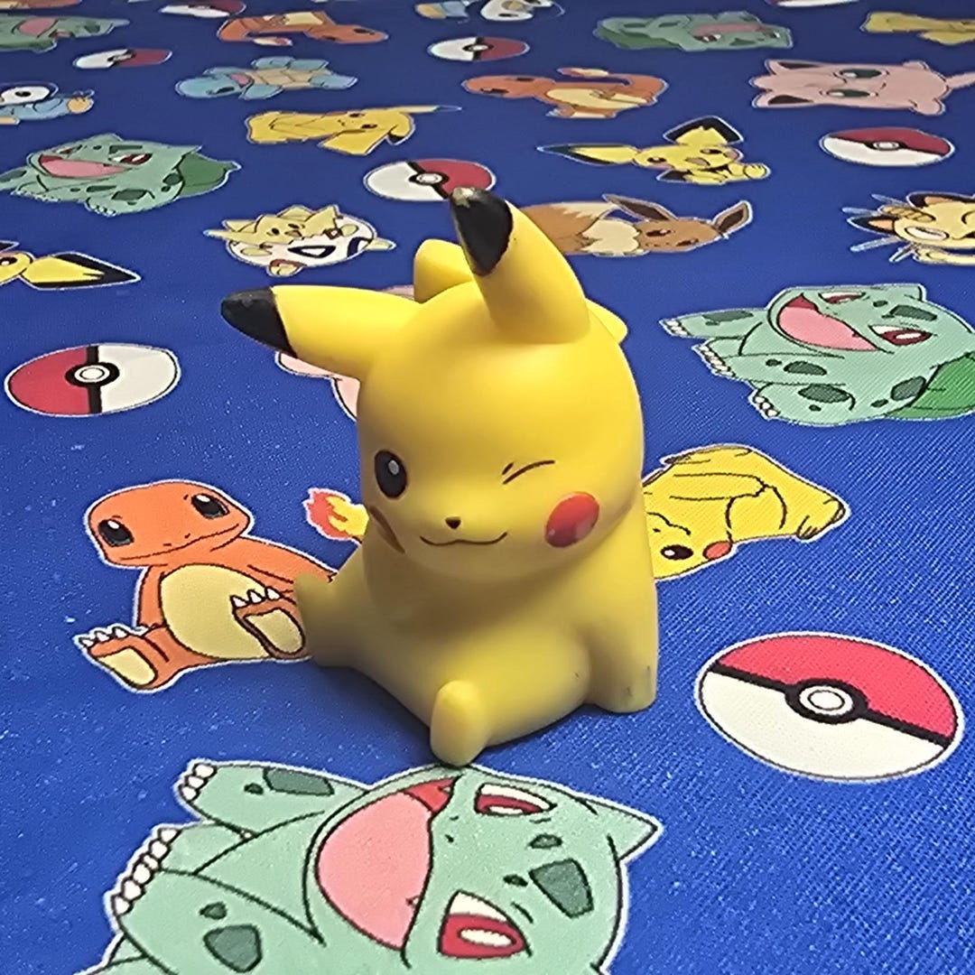 Pokemon Pikachu Figure Finger Puppet 2008 Nintendo Bandai PVC Japan USA ...