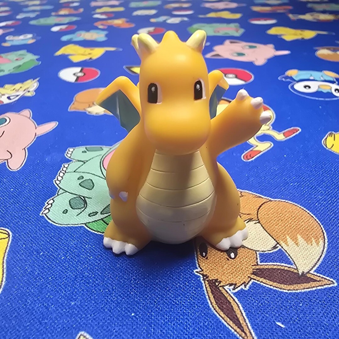 Pokemon Dragonite Figure Finger Puppet 2008 Nintendo Bandai PVC Japan ...