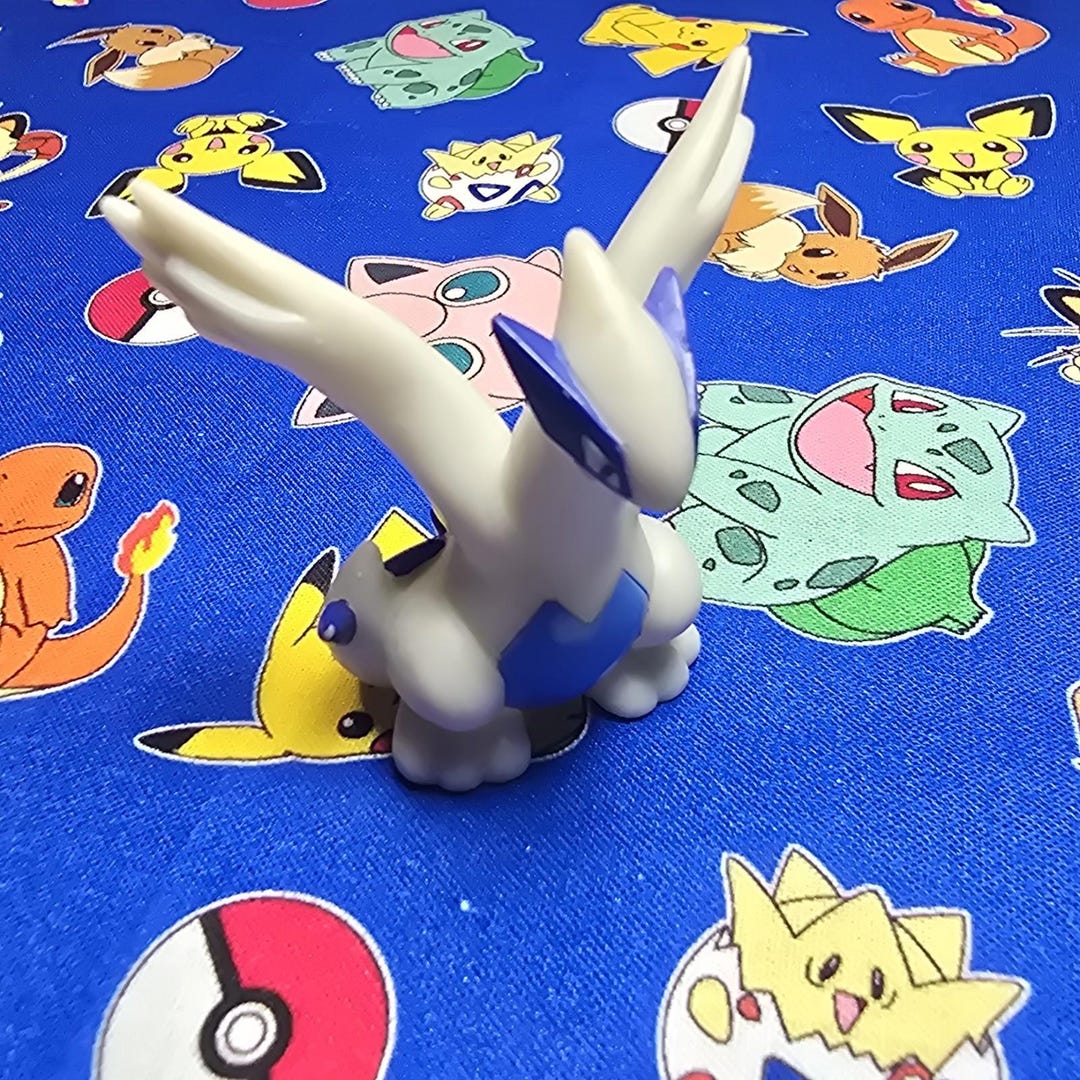Pokemon Lugia Figure Finger Puppet 2001 Nintendo Bandai PVC Toy Japan ...