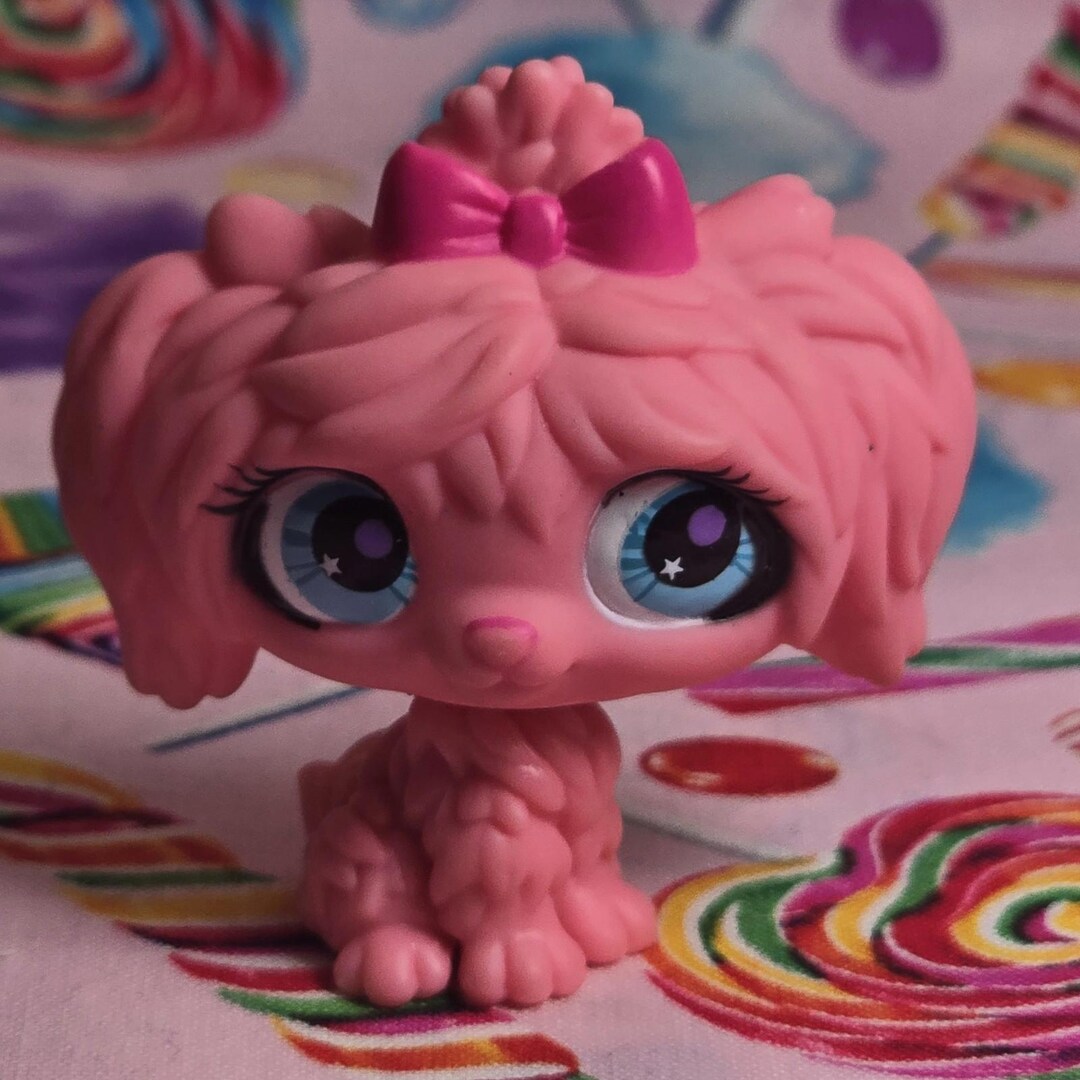 Littlest Pet Shop Authentic LPS #2776 Maltese Dog Hot Pink Blind Bag ...