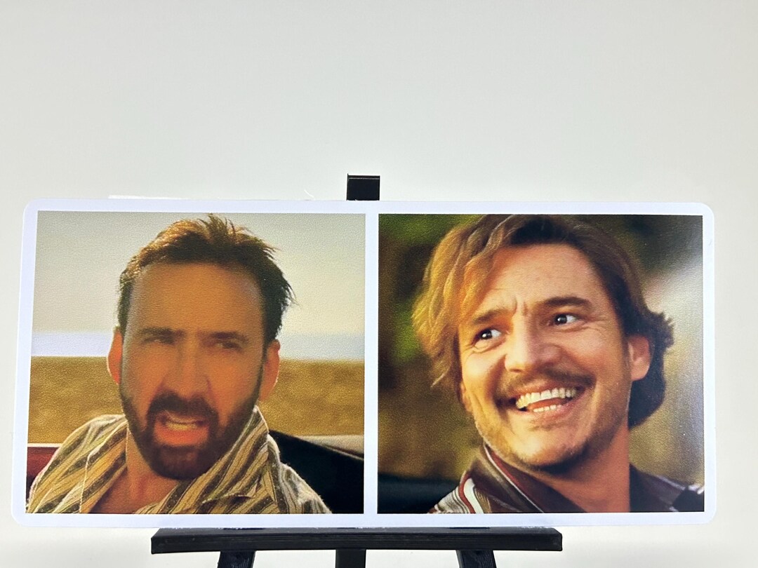 Cage Pascal Meme Sticker, Reaction Sticker, Friends Sticker, Car ...