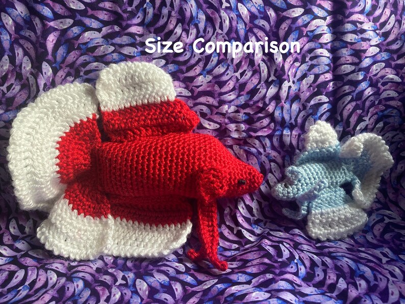 Large Betta Fish Crochet Pattern - Etsy
