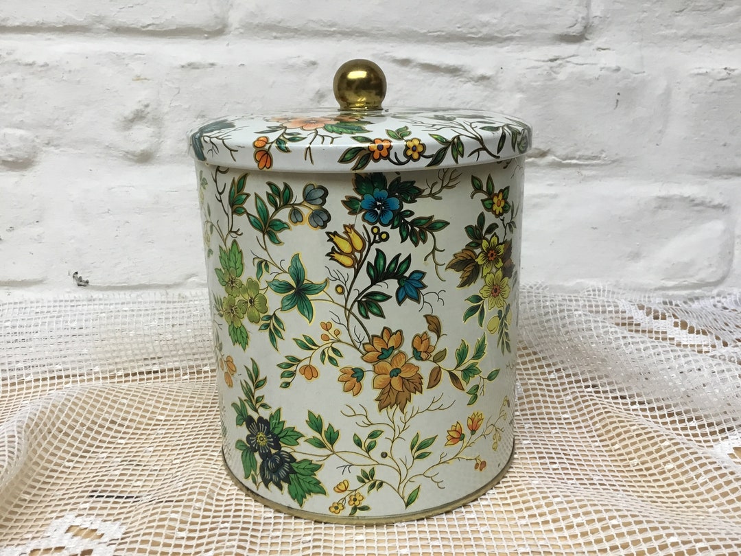 Pretty Old Box, Vintage Box, Decorative Box, Storage Box With Floral ...