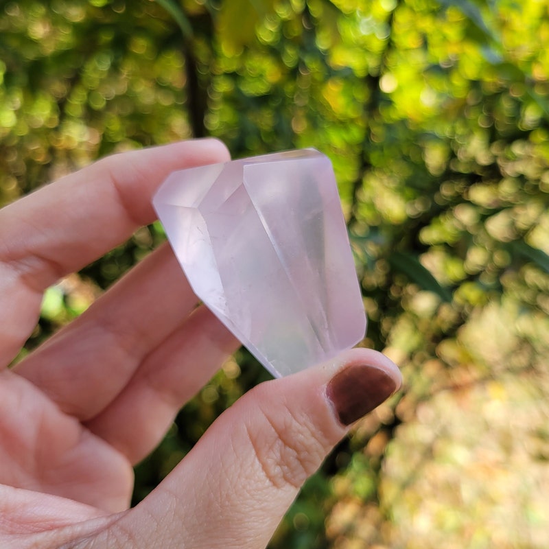 Faceted Rose Quartz - Etsy