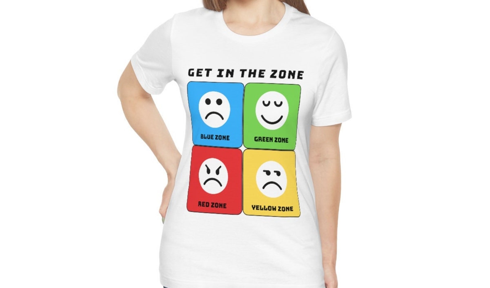Zones Feelings Shirt, the Zones T Shirt, Blue Zone Red Zone Yellow Zone ...
