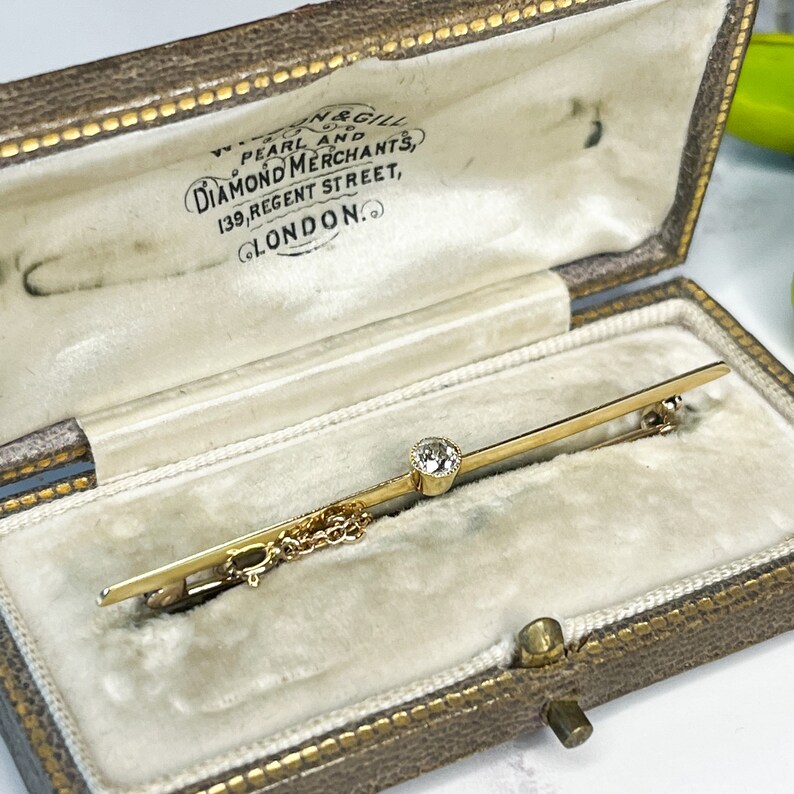 Antique Edwardian Diamond and Pearl Merchants 15ct Gold Old Cut Diamond ...