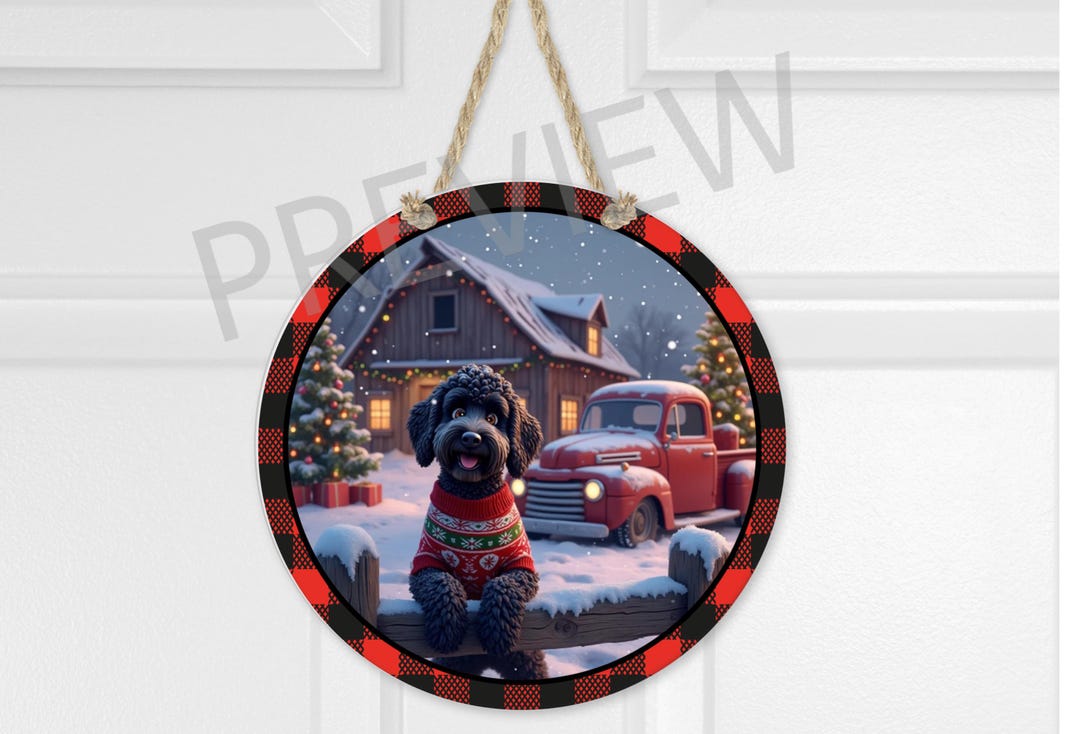 Labradoodle Dog Breed Round Design - Etsy