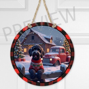 Labradoodle Dog Breed Round Design - Etsy