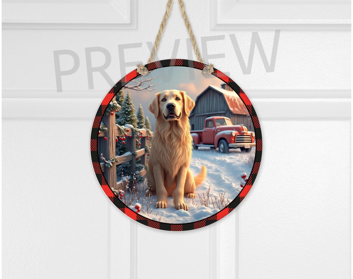 Labrador (long Hair) Dog Breed Round Design - Etsy