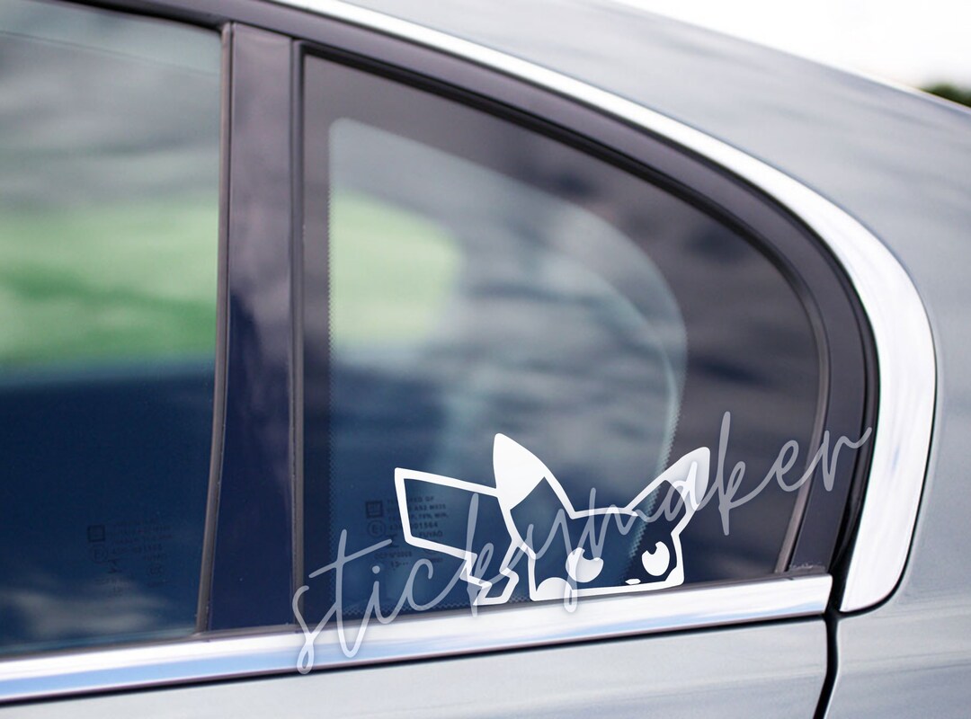 Pikachu Sticker Vinyl Decal Car Decal Tesla Sticker Pokemon Window ...