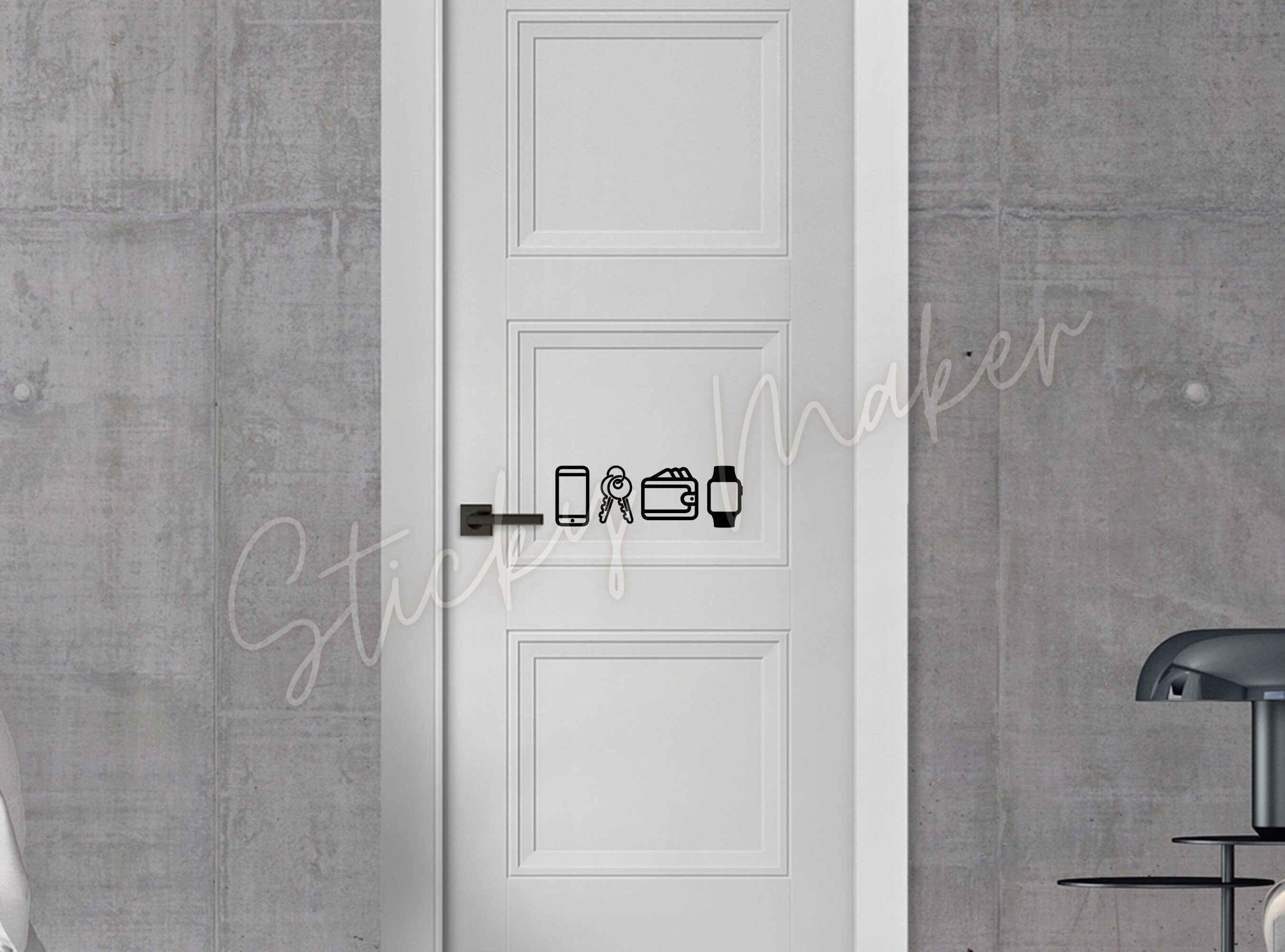Personalized Door Reminder Vinyl Decal | Before Leaving Reminder ...