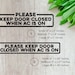 Please Keep Door Closed When AC is on Vinyl Decal | Window Sticker ...