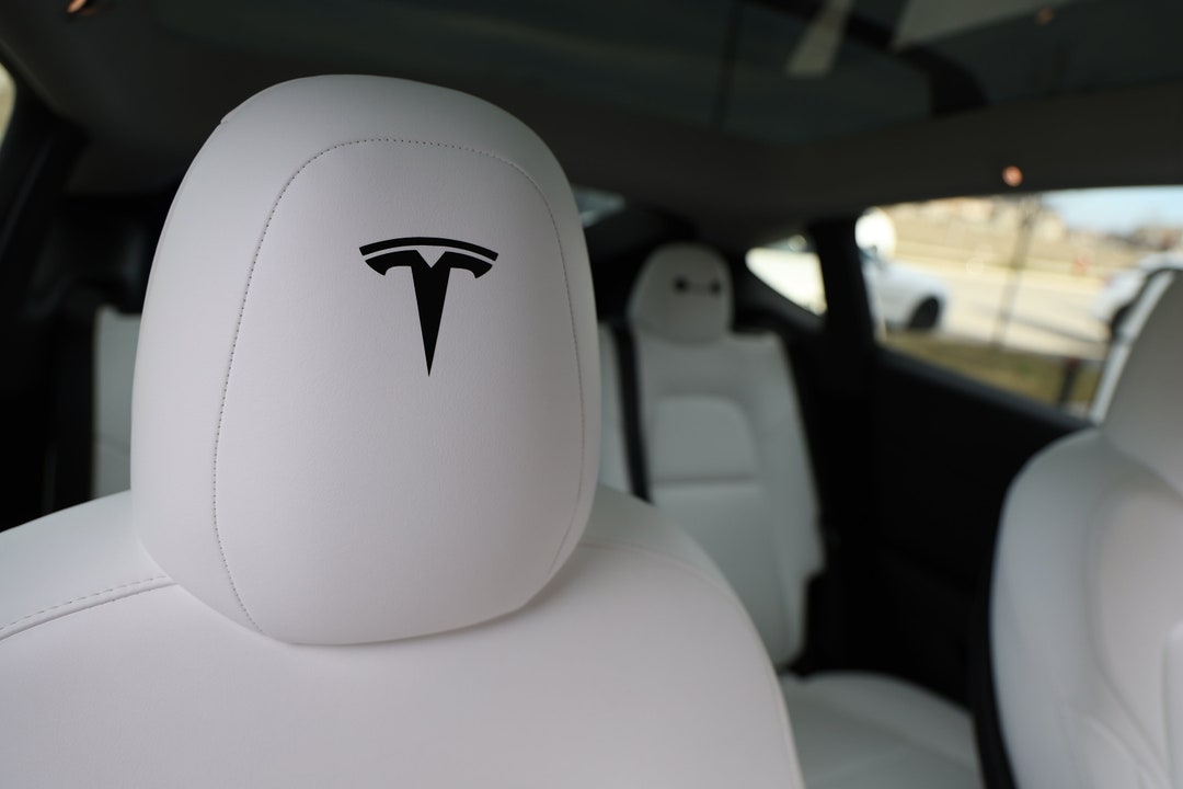 Set of 5: Tesla Logo Vinyl Decal Window Sticker Bumper Sticker Tesla ...