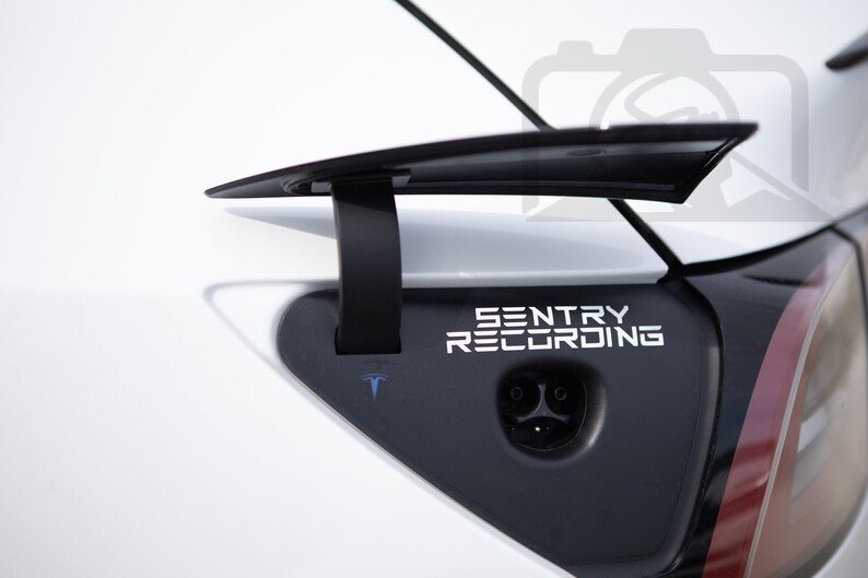 Tesla Sentry Mode Recording Vinyl Decals (set of 2), Charge Port Camera ...