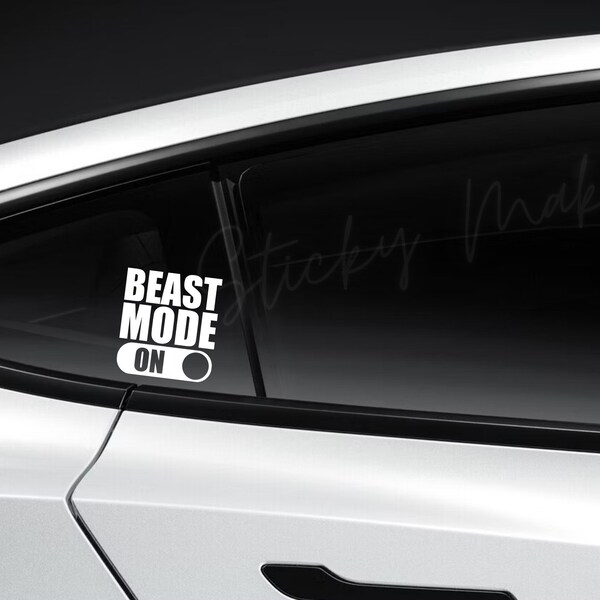 Beast Mode Decal - Etsy