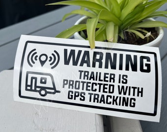 Gps Warning Tracking Sticker - Etsy