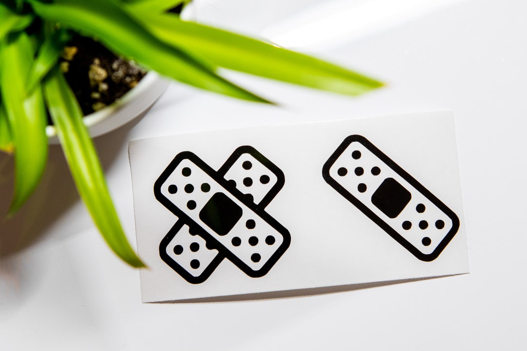 Band Aid Vinyl Decal *sold as a Set* | Car Decal | Mug Decal | Thermos ...