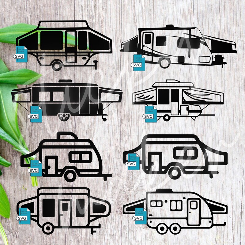 Pop up Camper Svg - Etsy