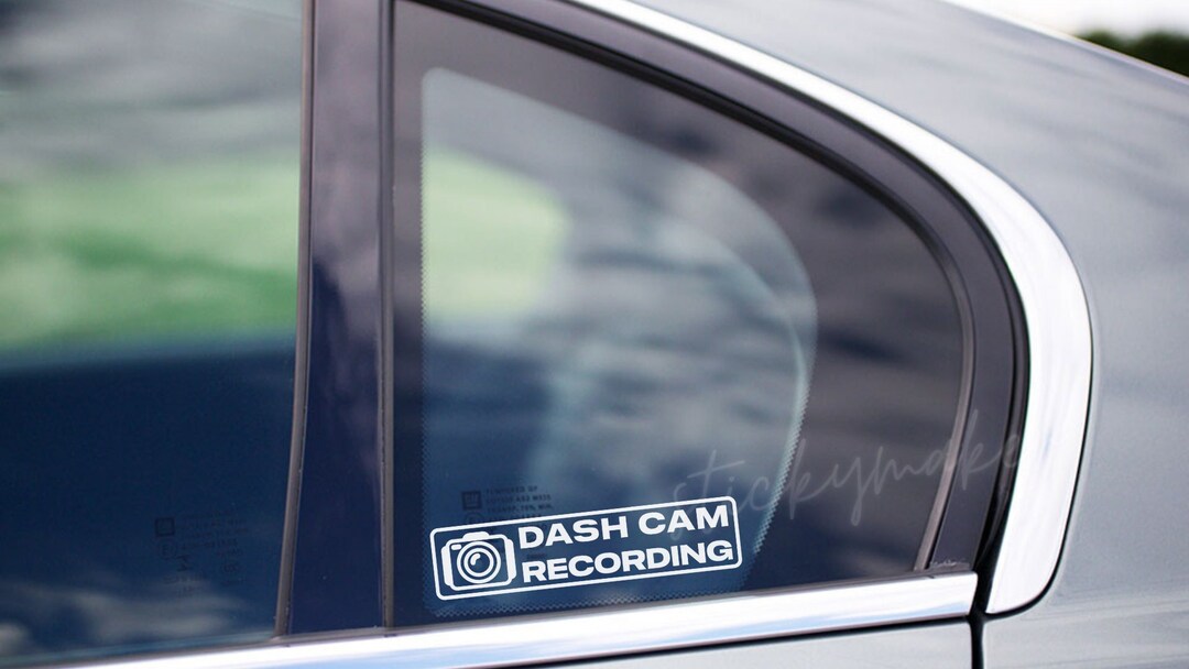 Set of 2: Dash Cam Recording Vinyl Decal | Dashcam Car Motorcycle Van ...