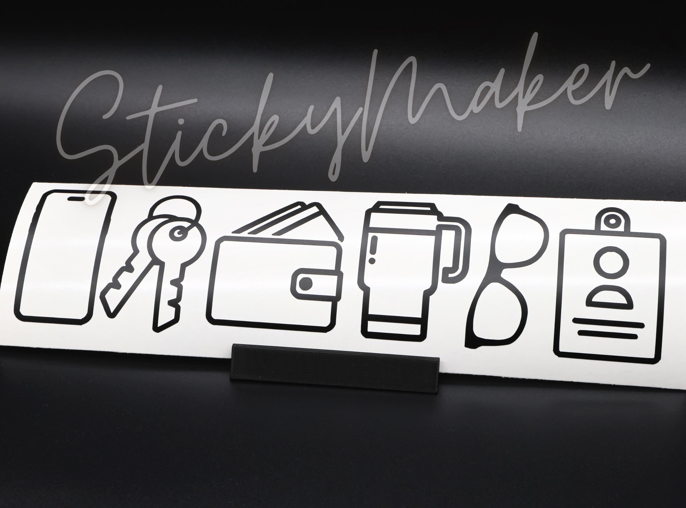 Personalized Door Reminder Vinyl Decal | Before Leaving Reminder ...