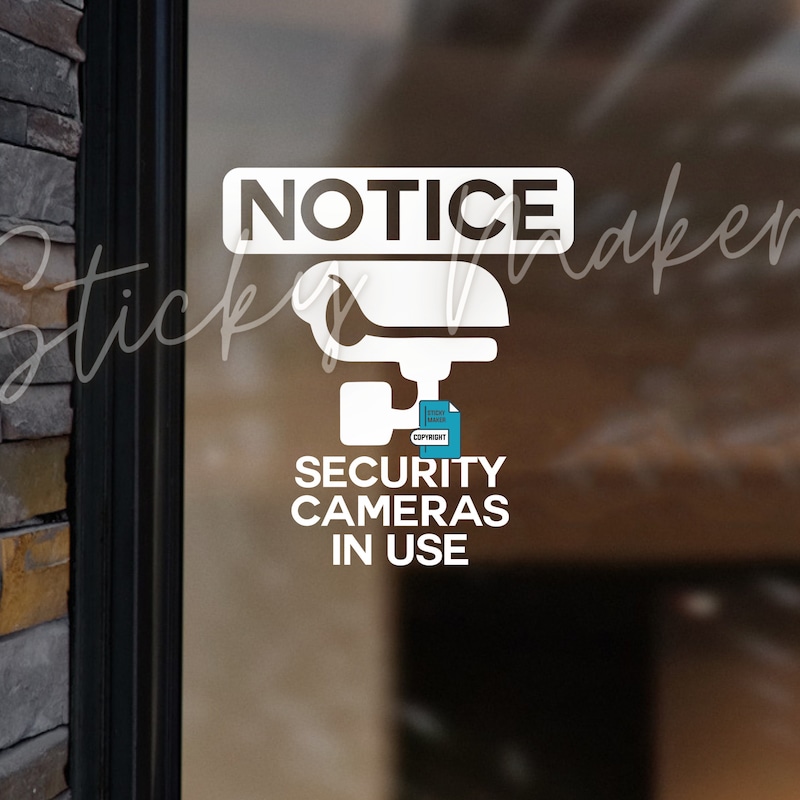 In Car Camera Recording Decal - Etsy