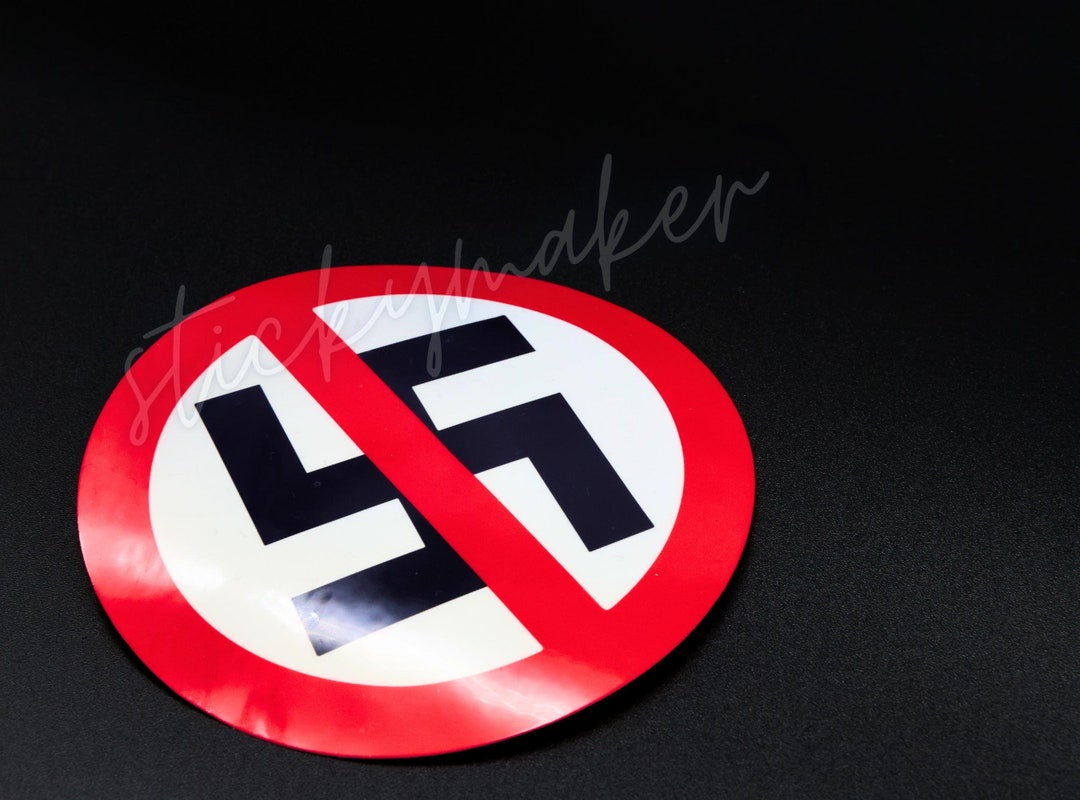 Anti-nazi Sticker No Nazis Sticker, Anti-fascist Decal, Political ...